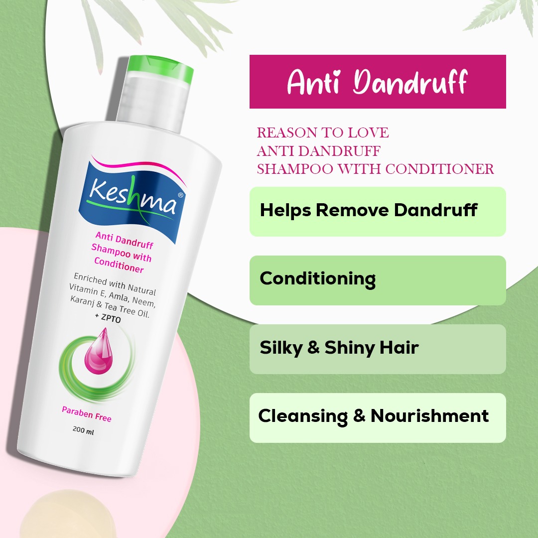 Keshma Antidandruff Shampoo with Conditioner 200ml - Keshma
